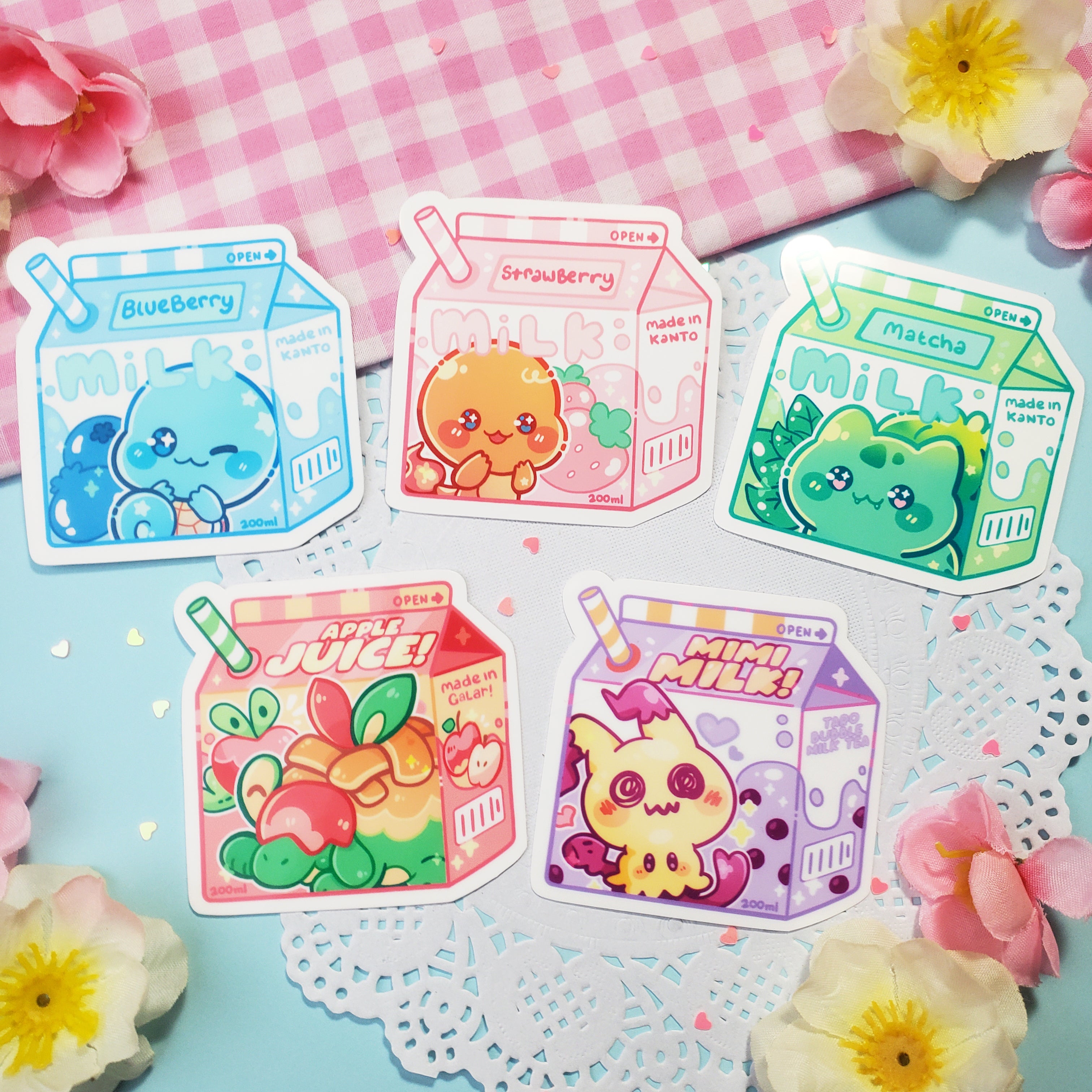 Milk Carton Monsters - Stickers, Die Cut Stickers – BotTwins