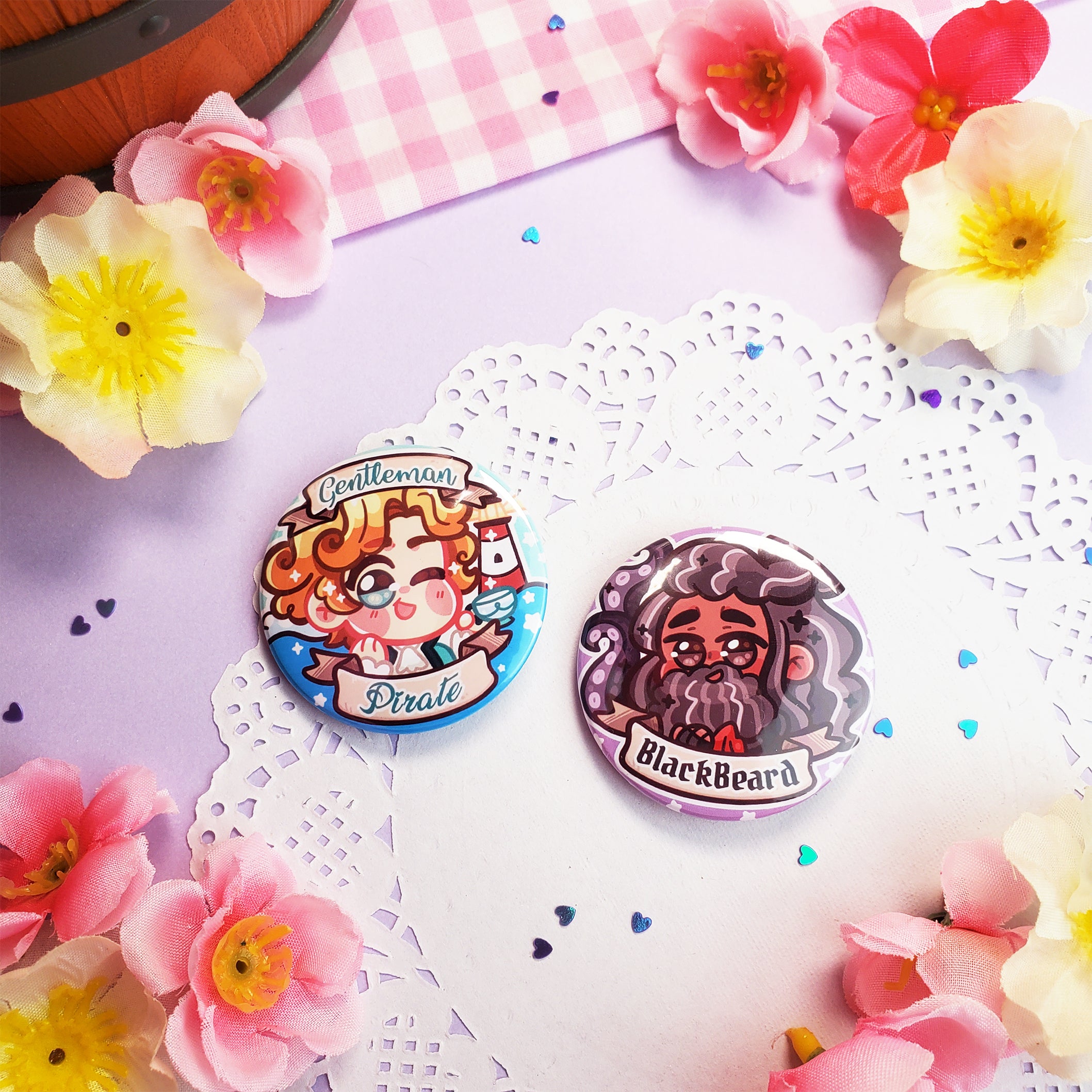 OFMD - Stede + Ed - Badges - BlackBonnet - Our Flag – BotTwins